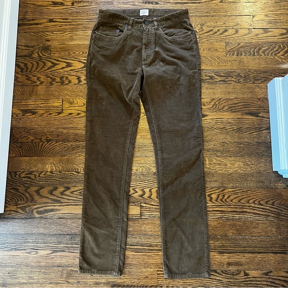 Faherty | Pants | Faherty Mens Brown Corduroy Pants Cotton Straight 5 ...